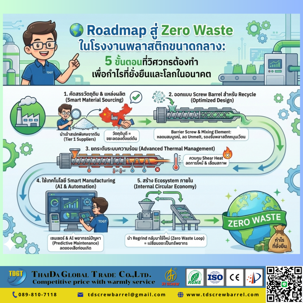 Roadmap สู่ Zero Waste โรงงานพลาสติก - THAIDA GLOBAL TRADE CO.,LTD.